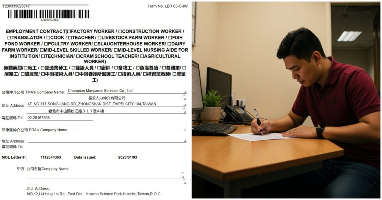 Taiwan Job Contract Rules Every OFW Should Know